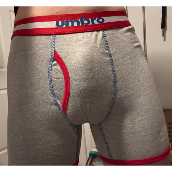 Umbro | Underwear & Socks | Umbro Gray With Red Trim Boxer Briefs | Poshmark